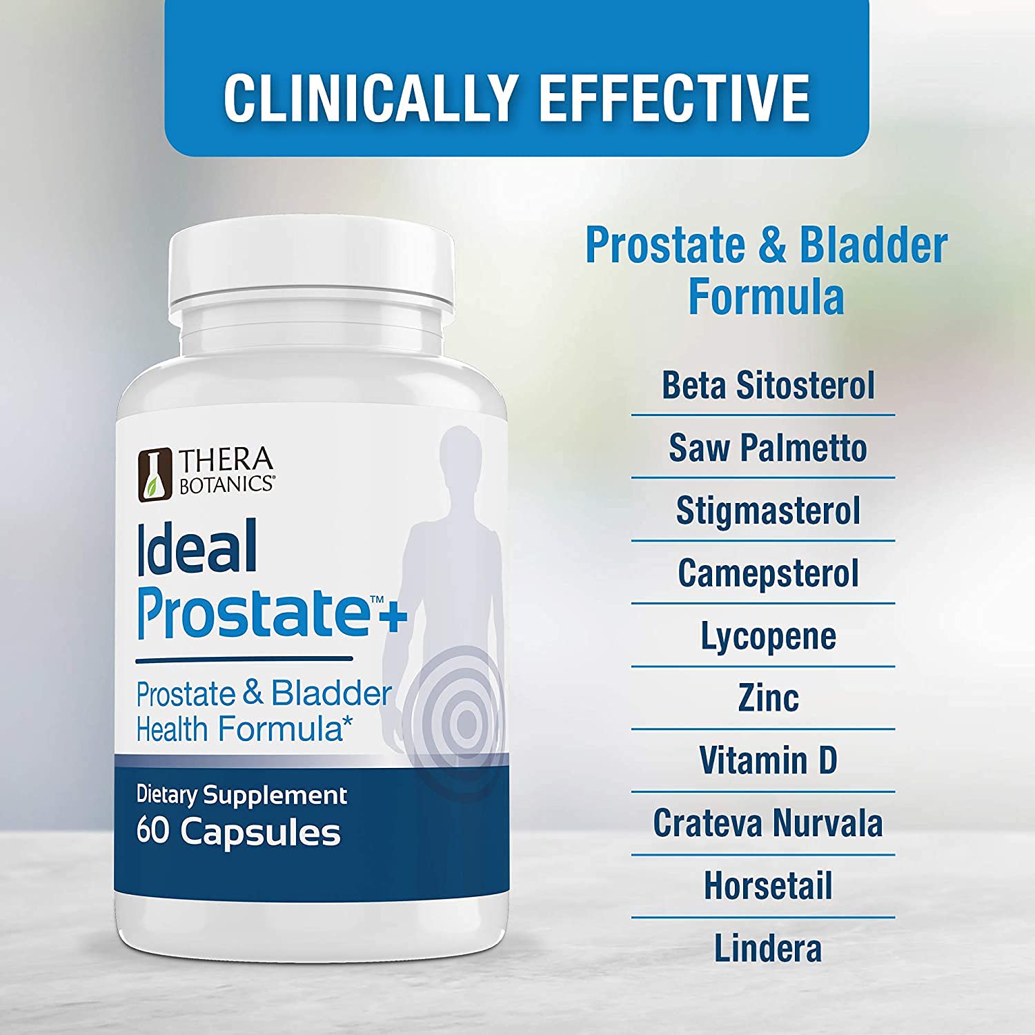 Natural prostate support with saw palmetto