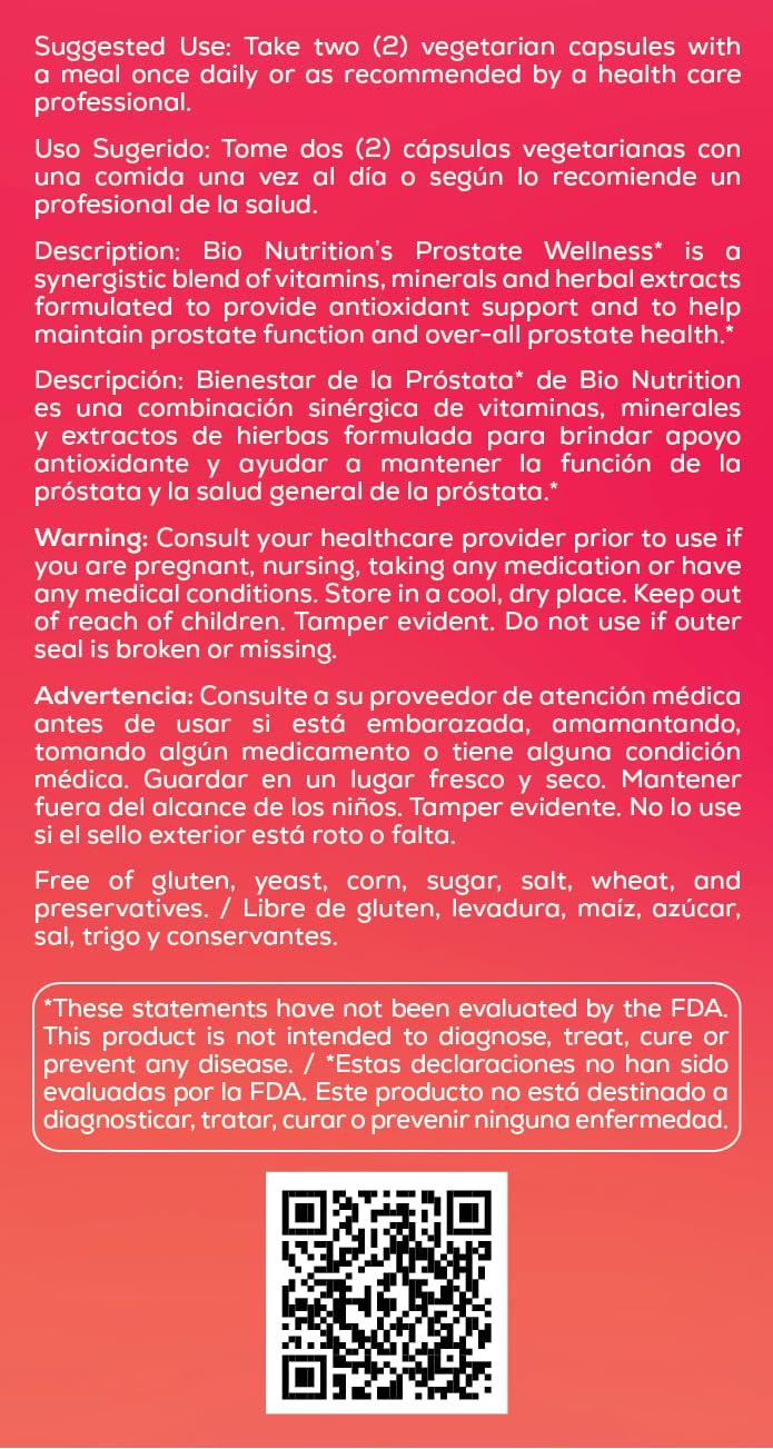 Natural prostate wellness supplement