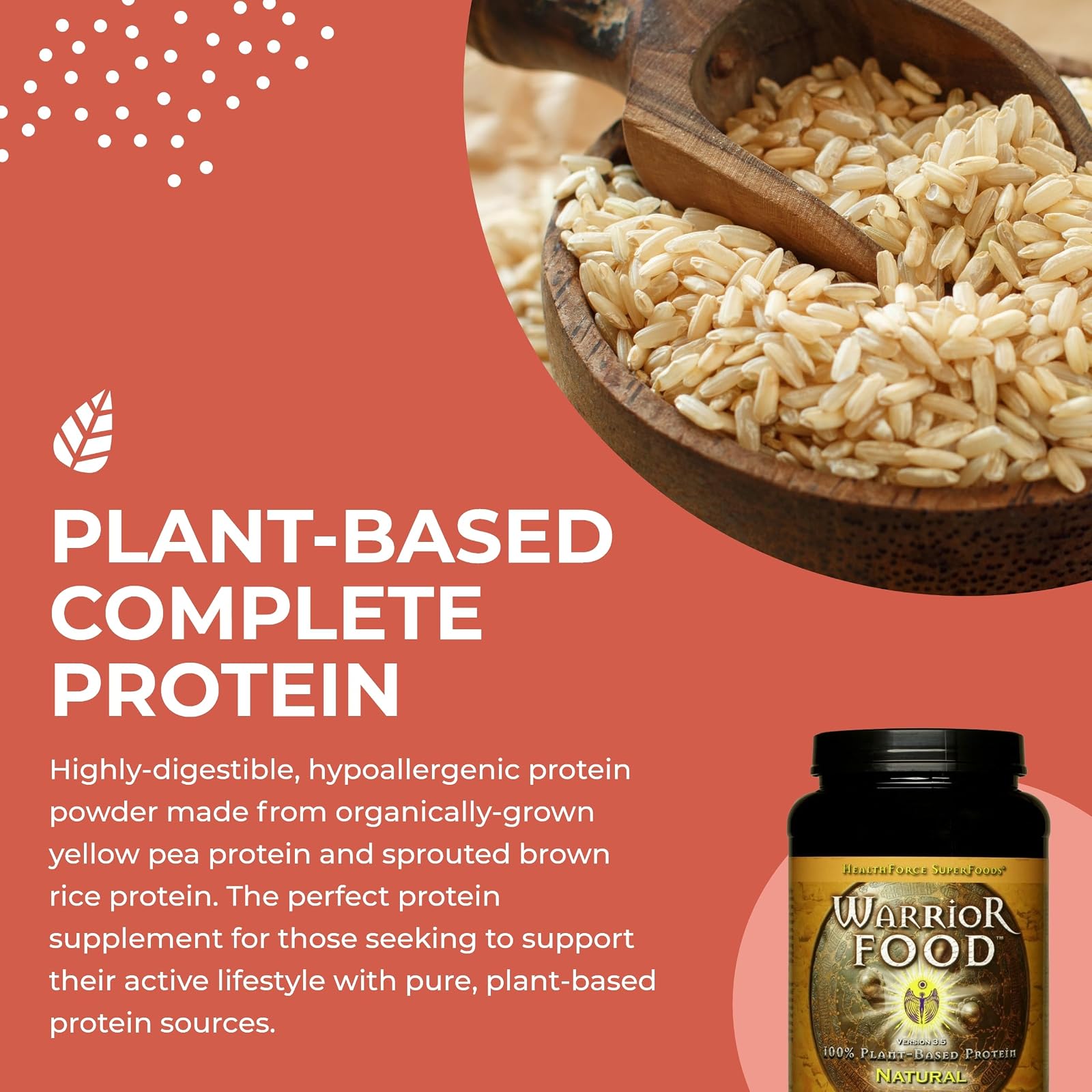 Natural protein powder for muscle recovery