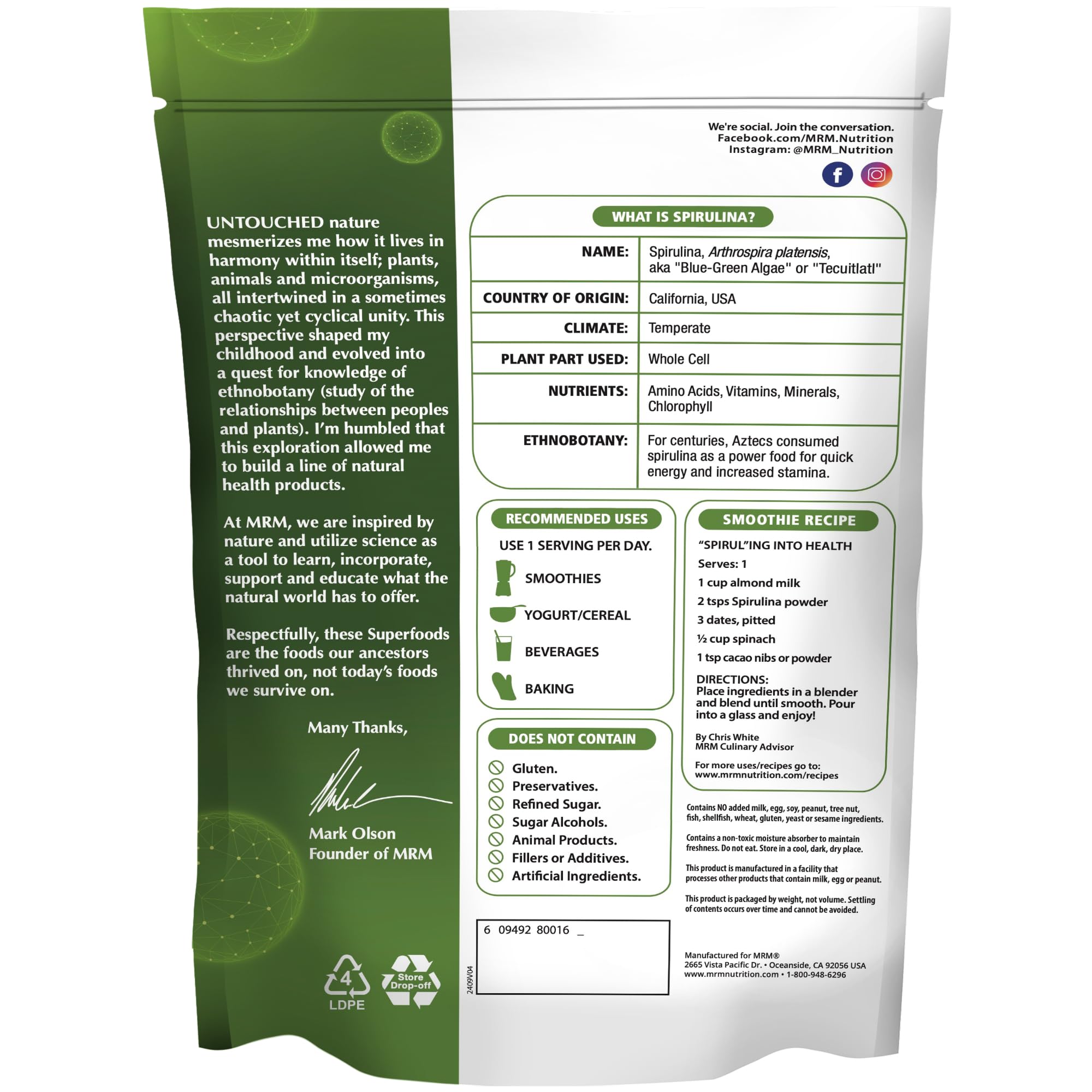 natural protein source spirulina