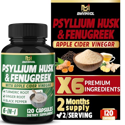 natural psyllium fiber supplement capsules