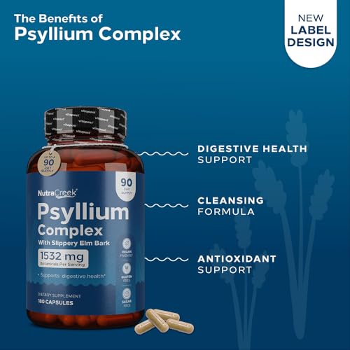 Natural psyllium fiber supplement for health