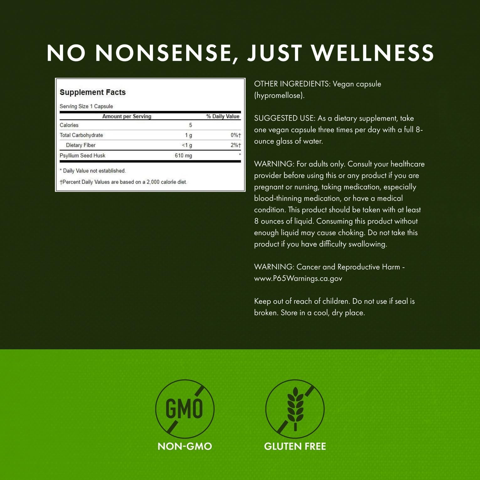 natural psyllium fiber supplement