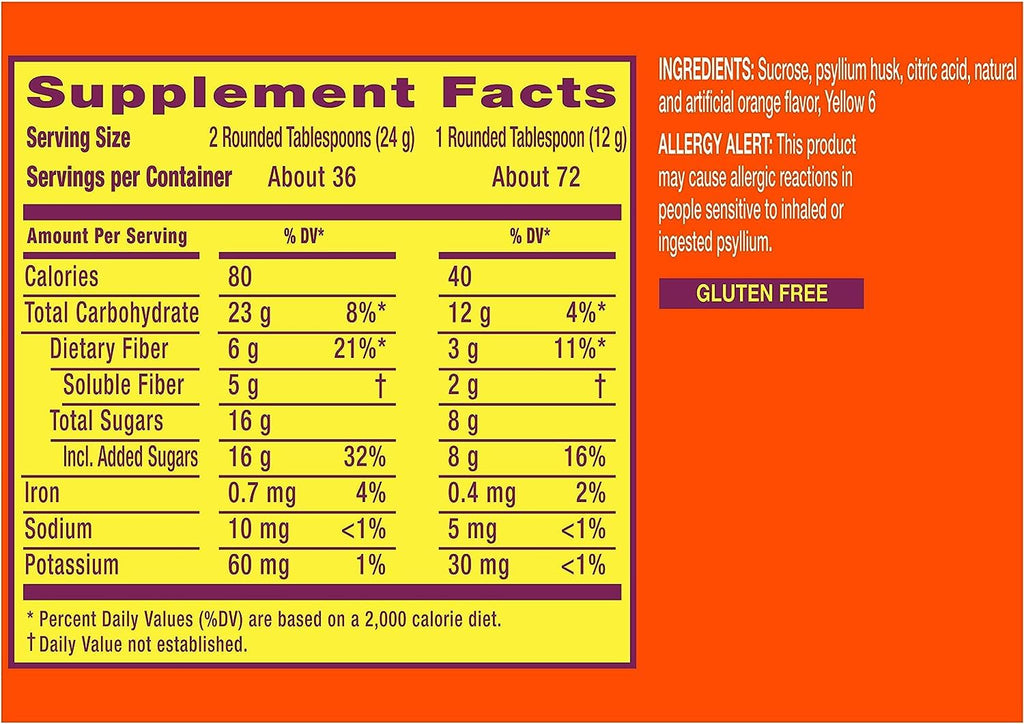 Natural psyllium for daily fibre intake