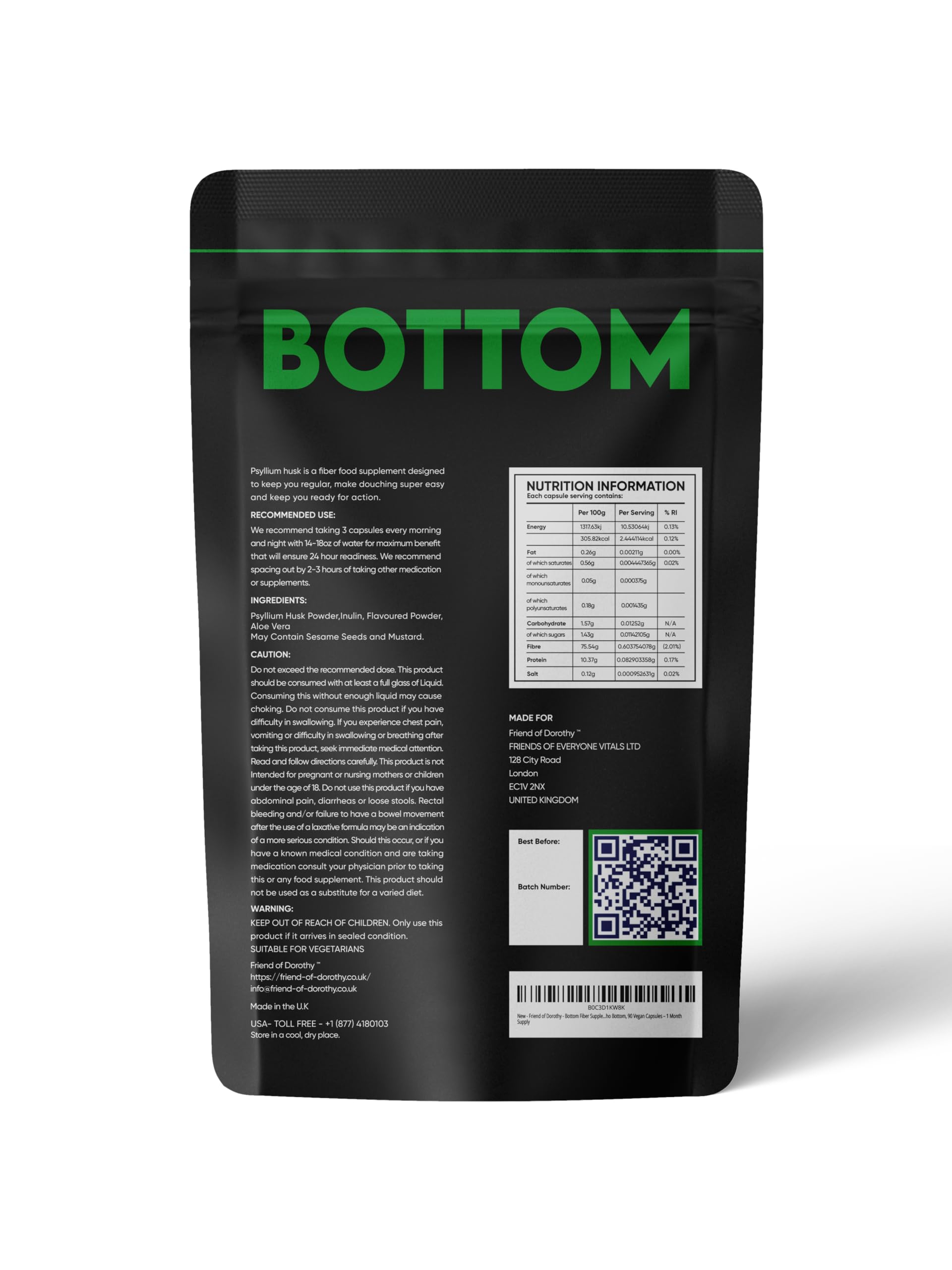 Natural psyllium for digestive health