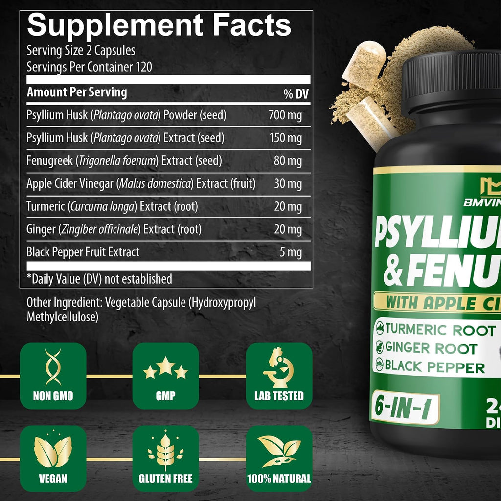 natural psyllium husk digestive support