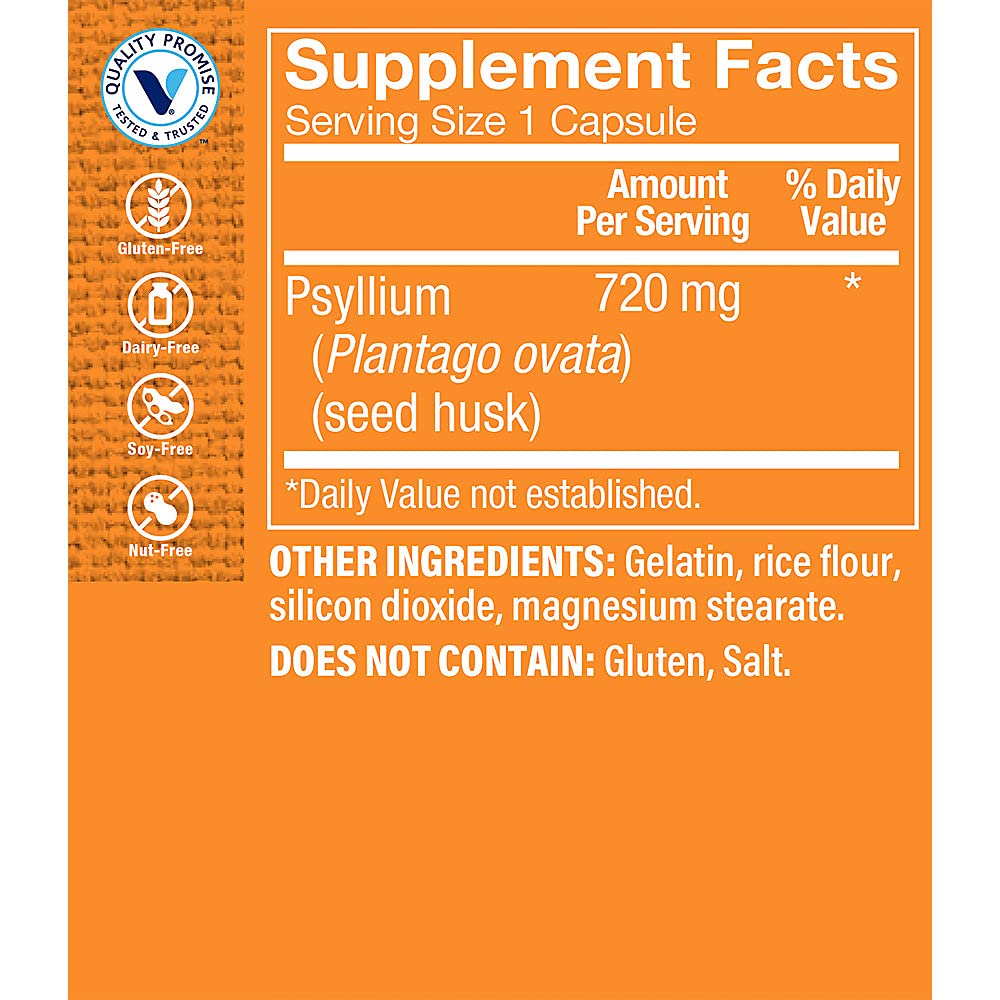 natural psyllium husk fiber supplement