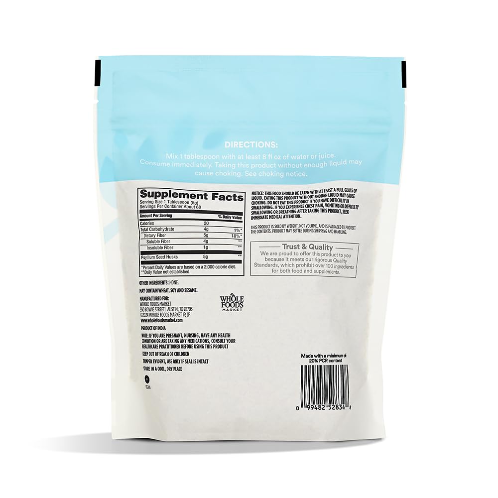 natural psyllium husk fiber supplement