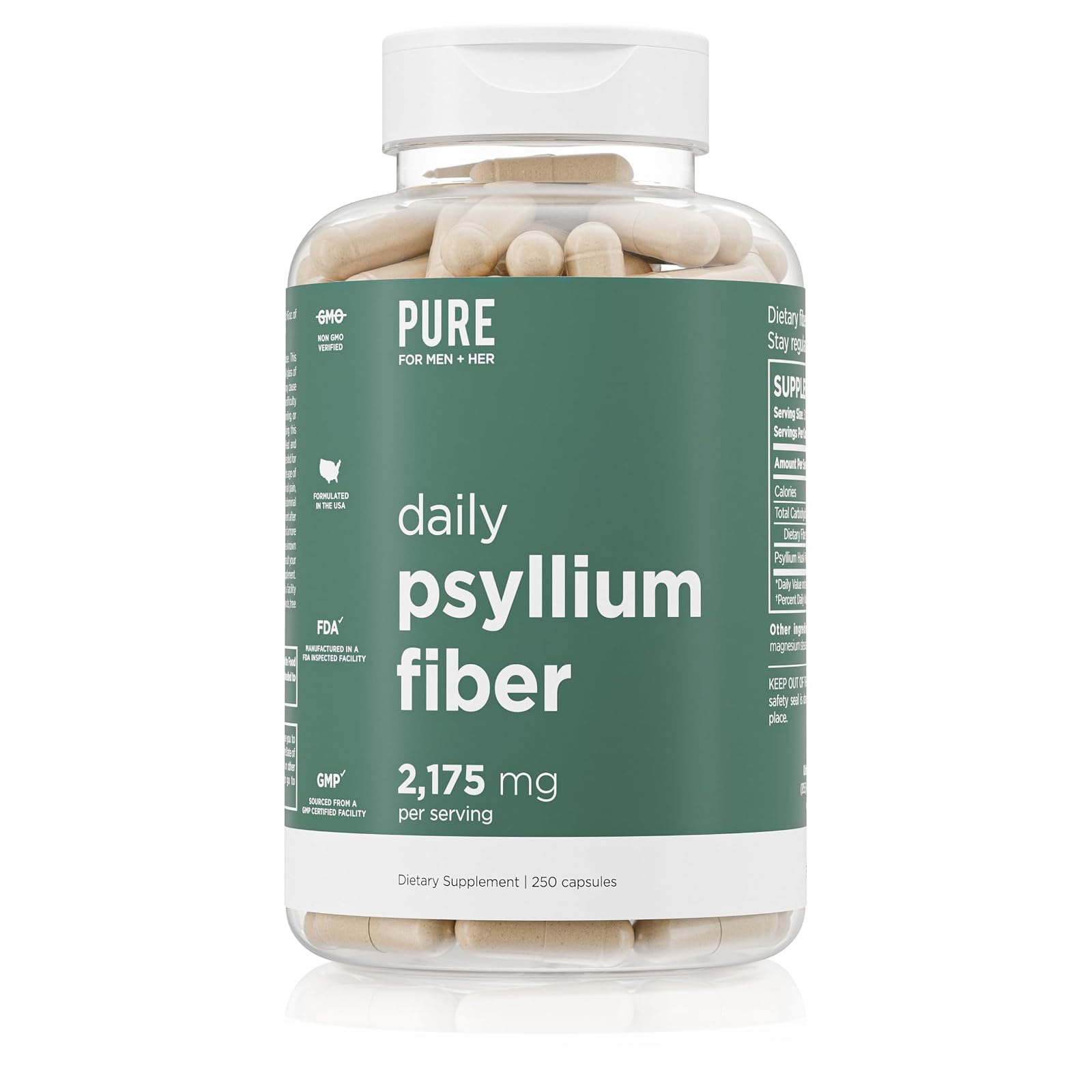 natural psyllium husk fiber supplement