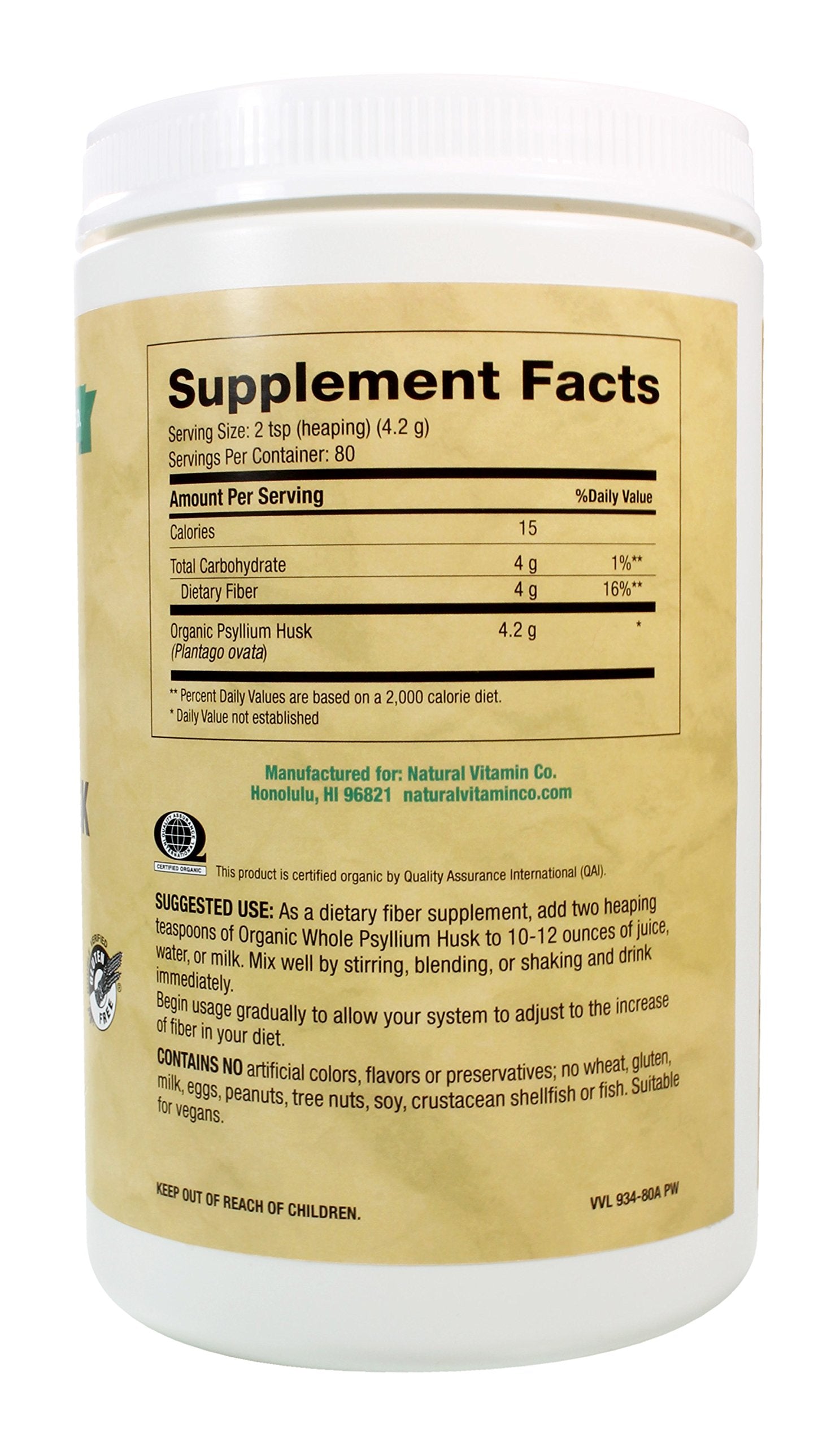 natural psyllium husk for gut health