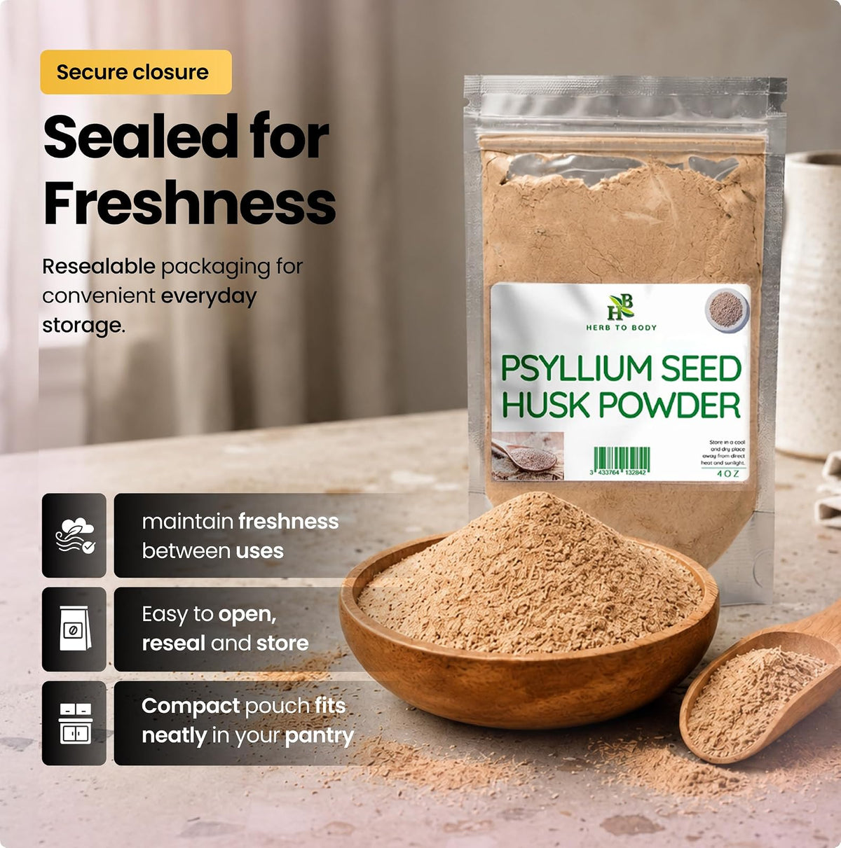 natural psyllium husk powder for gut health