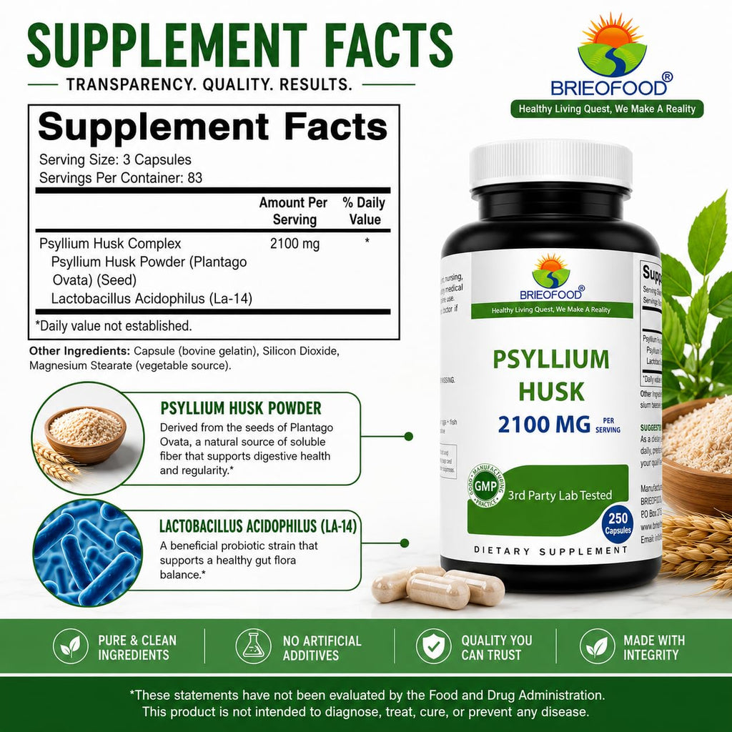 natural psyllium husk supplement benefits