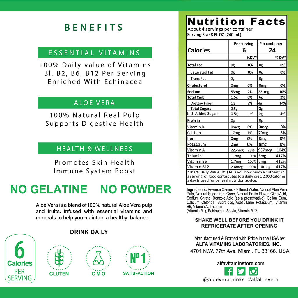 natural pulp aloe vera benefits