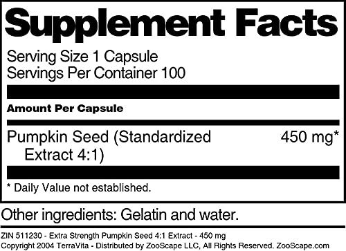 Natural pumpkin seed extract for wellness