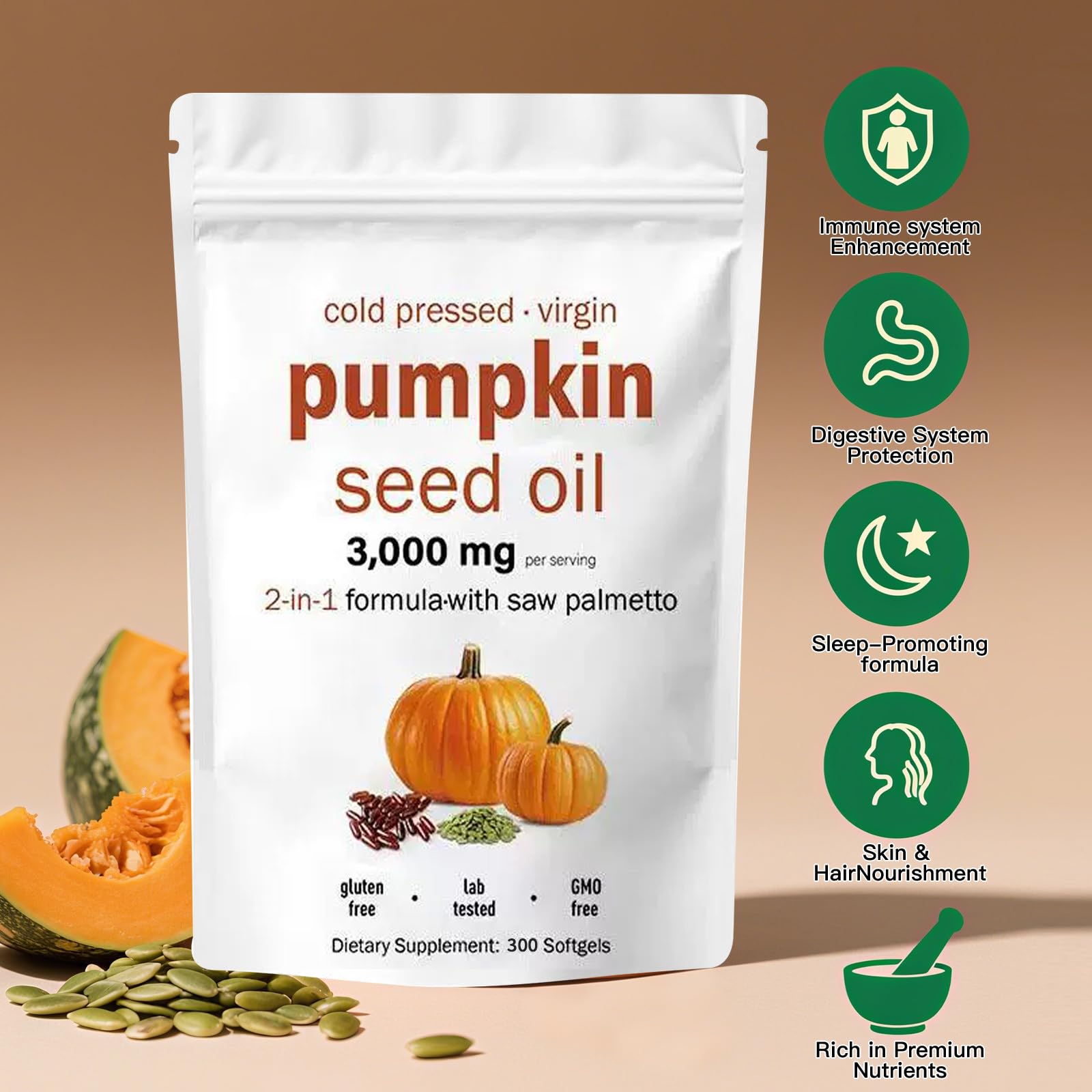 natural pumpkin seed oil supplement