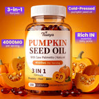Natural pumpkin seed oil supplement