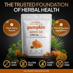 Natural pumpkin seed oil supplement