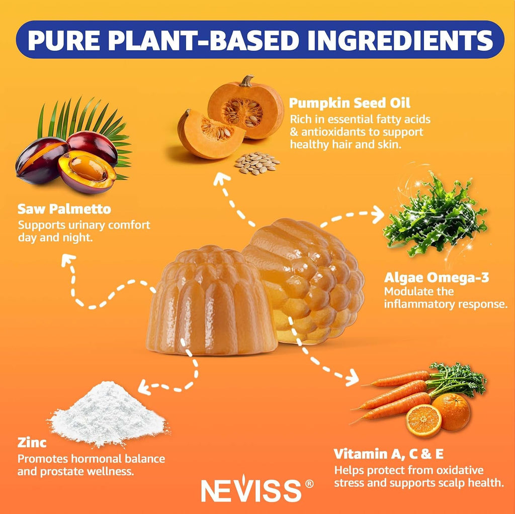Natural pumpkin seed oil supplements