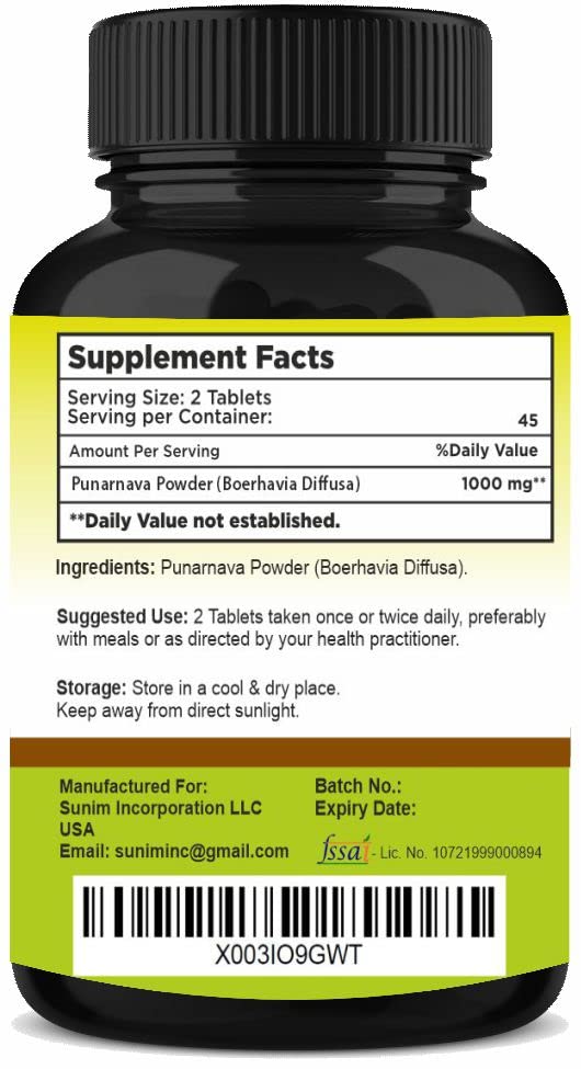 Natural Punarnava for detox support
