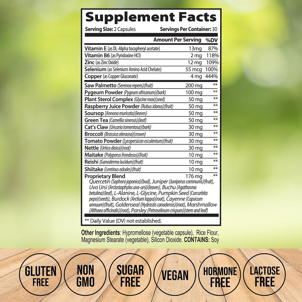 Natural pygeum extract benefits