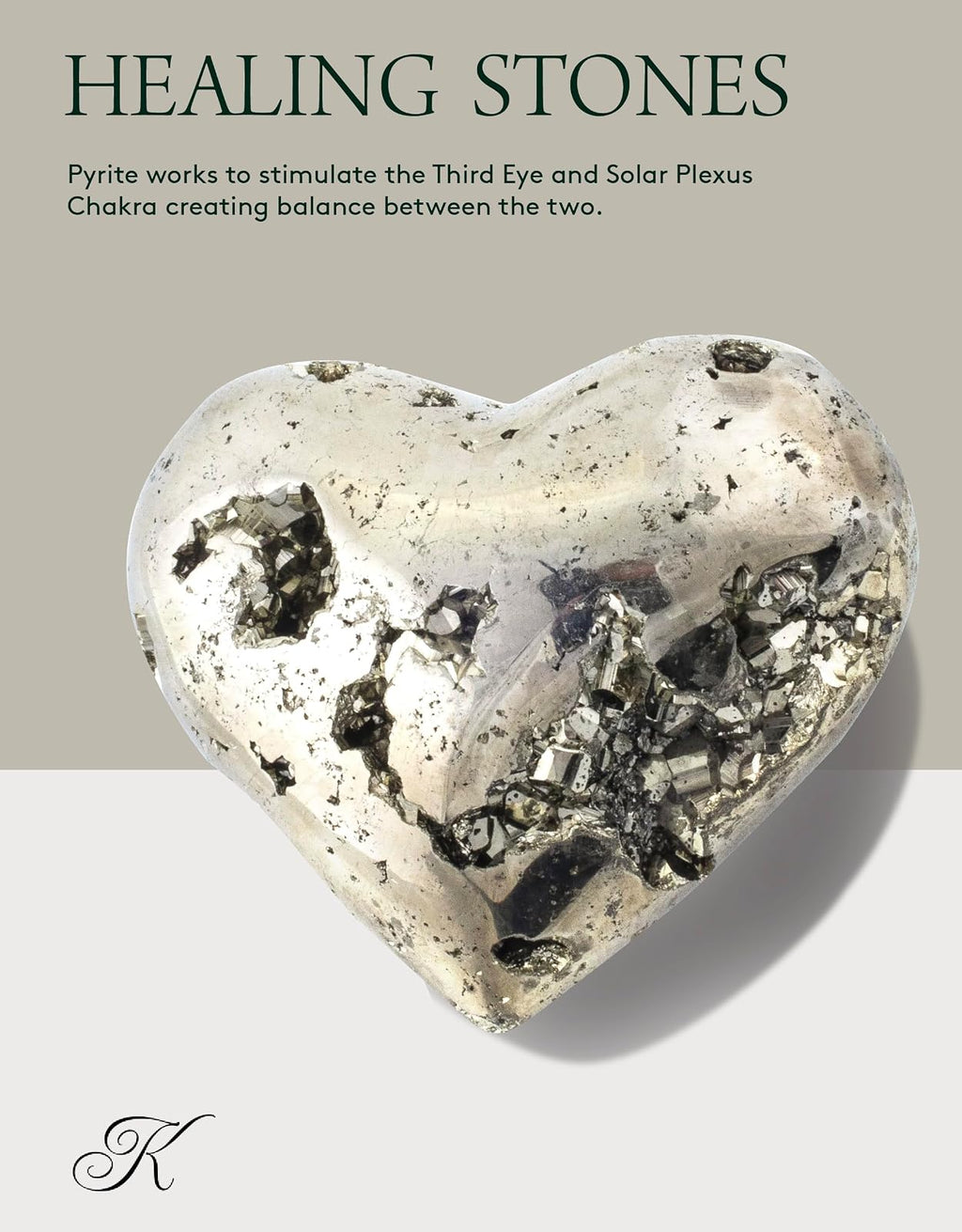 natural pyrite heart cluster decor