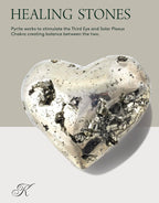 natural pyrite heart cluster decor