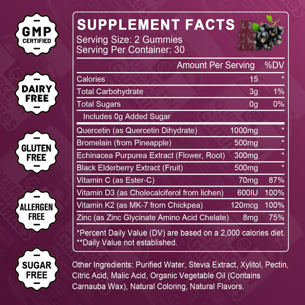 natural quercetin bromelain supplement