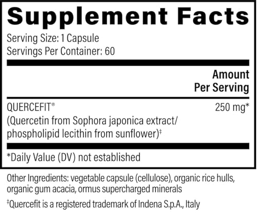 natural quercetin capsules for allergies