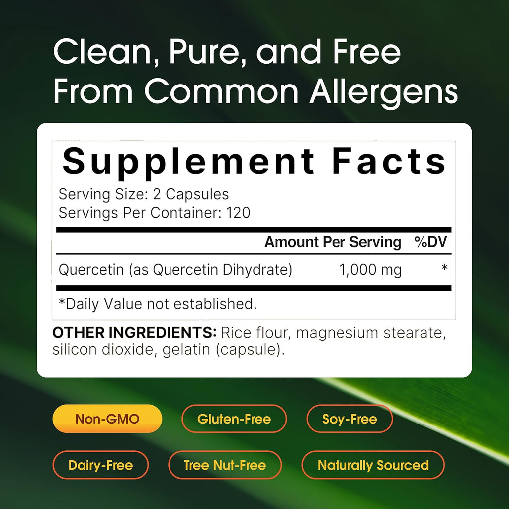 natural quercetin for seasonal allergies