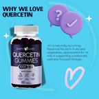 Natural quercetin gummies for allergy relief