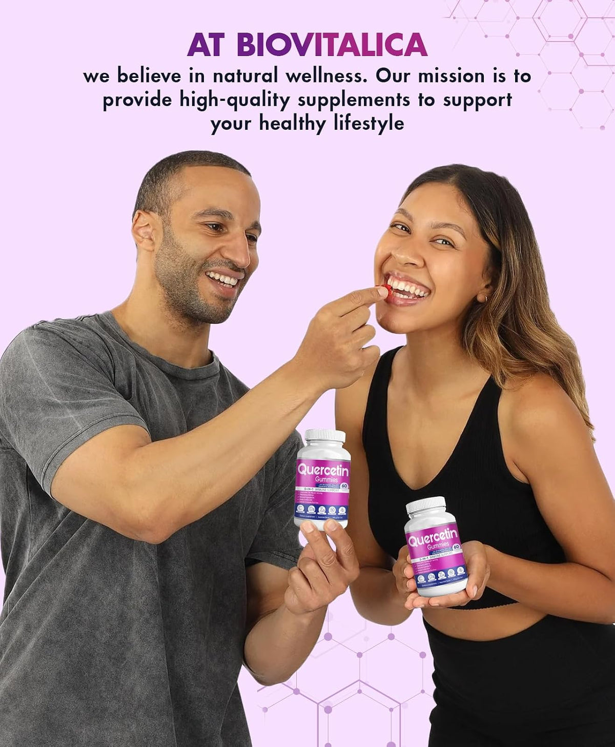 Natural quercetin gummies for antioxidant boost