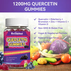 Natural quercetin gummies for seasonal relief