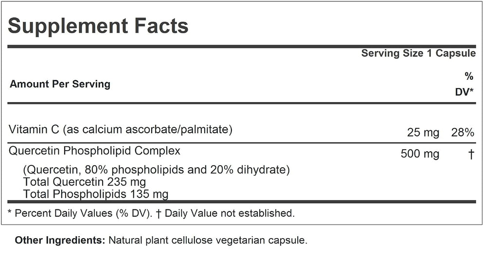natural quercetin supplement capsules