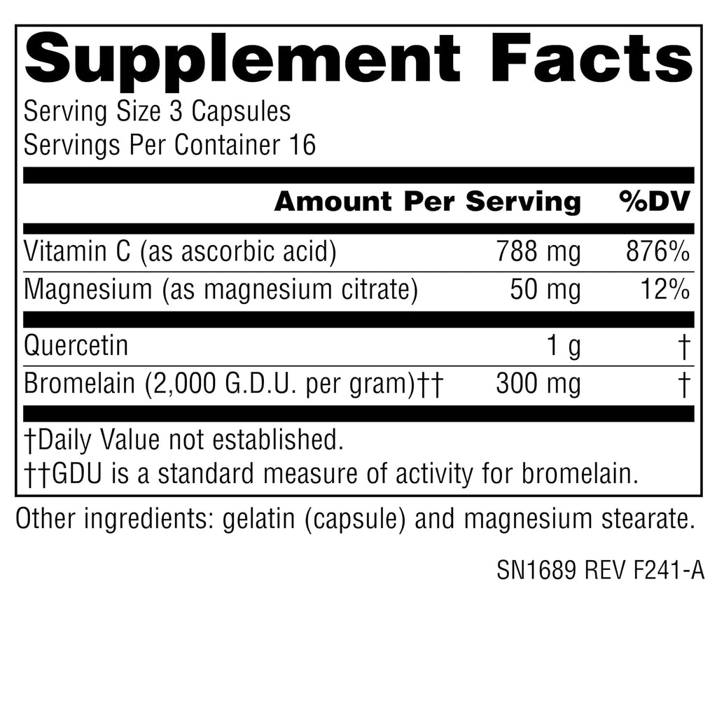 natural quercetin supplement for allergies
