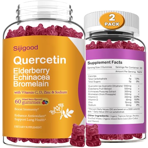 Natural quercetin supplement with elderberry