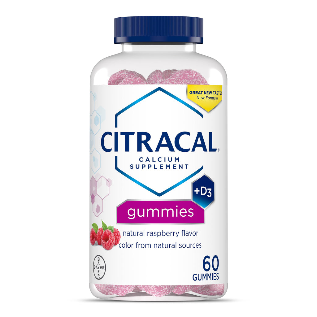 Natural raspberry flavour calcium supplement