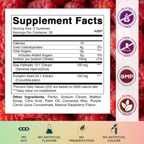 natural raspberry flavour gummies