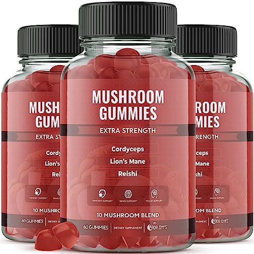 Natural raspberry flavour mushroom supplements