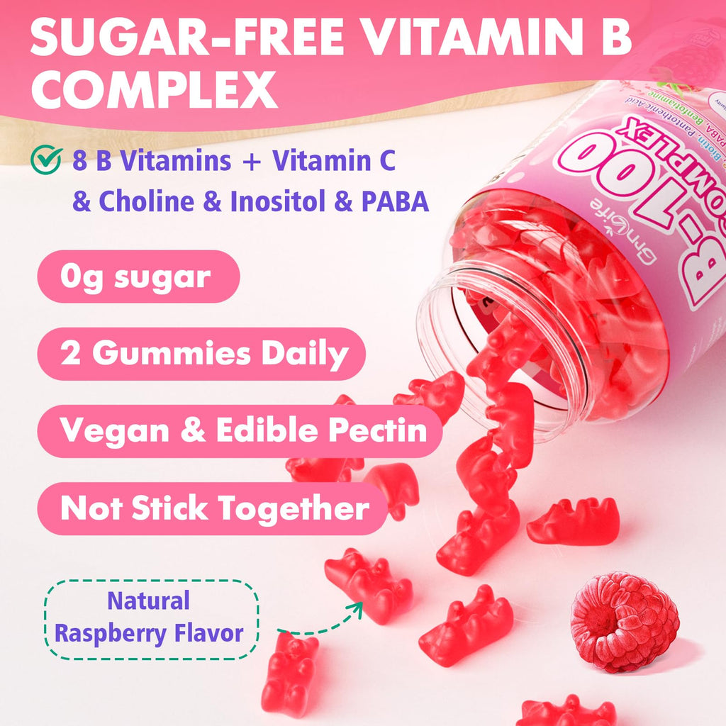 natural raspberry flavour vitamin b complex