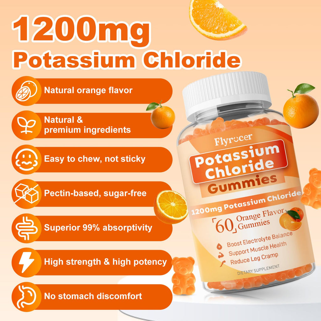 Natural raspberry potassium citrate gummies