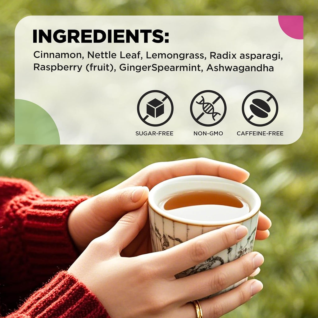 Natural raspberry tea for relaxation