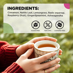 Natural raspberry tea for relaxation