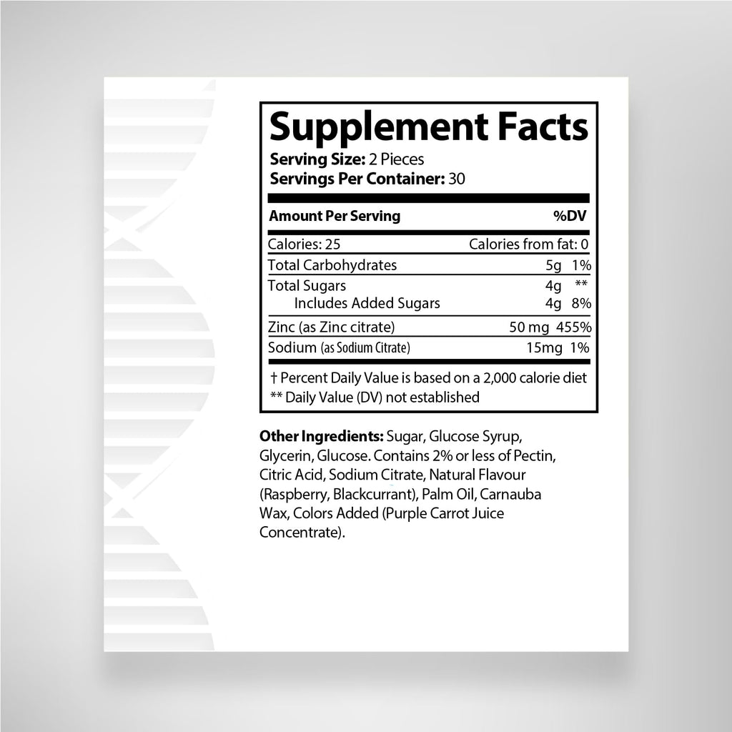 natural raspberry zinc gummies Canada