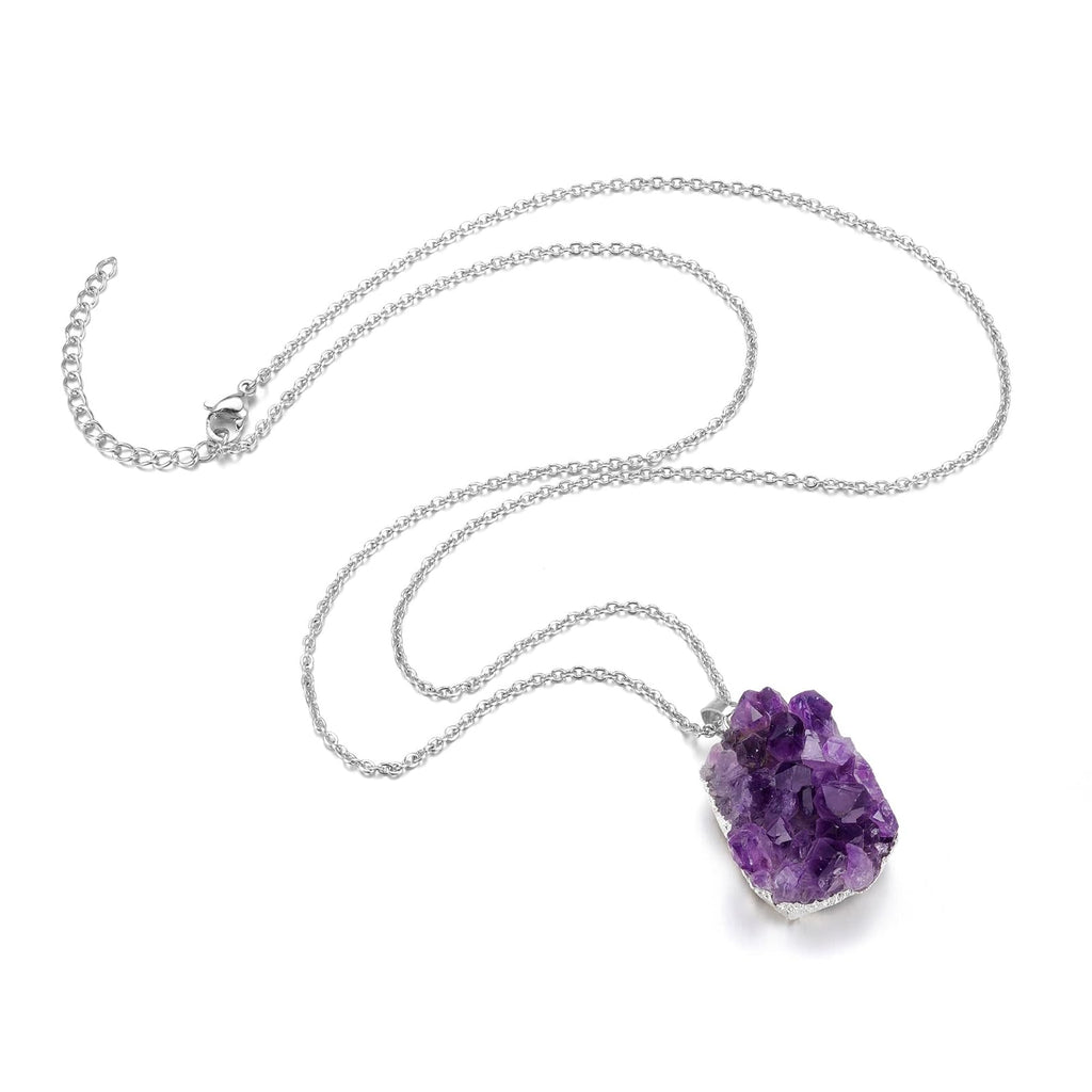 natural raw quartz pendant design