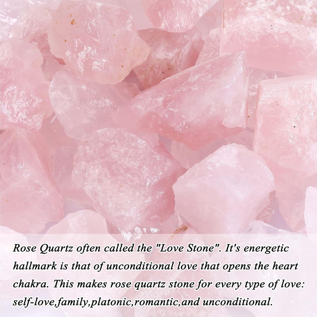 natural raw rose quartz for healing