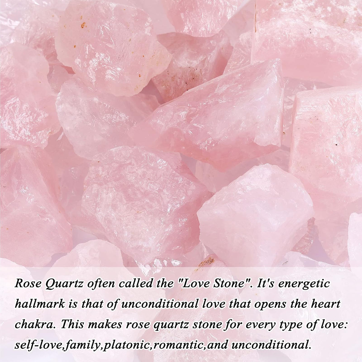 natural raw rose quartz for healing