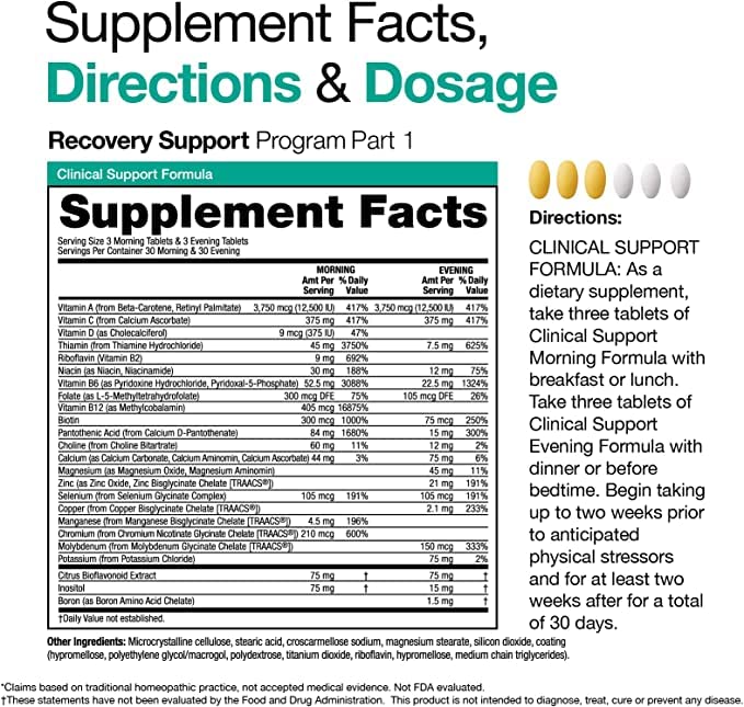 Natural recovery support with Arnica