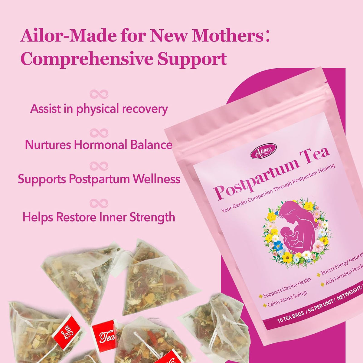natural recovery tea for moms