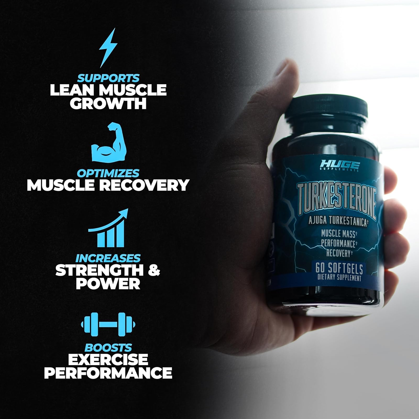 Natural recovery with Turkesterone 500 mg