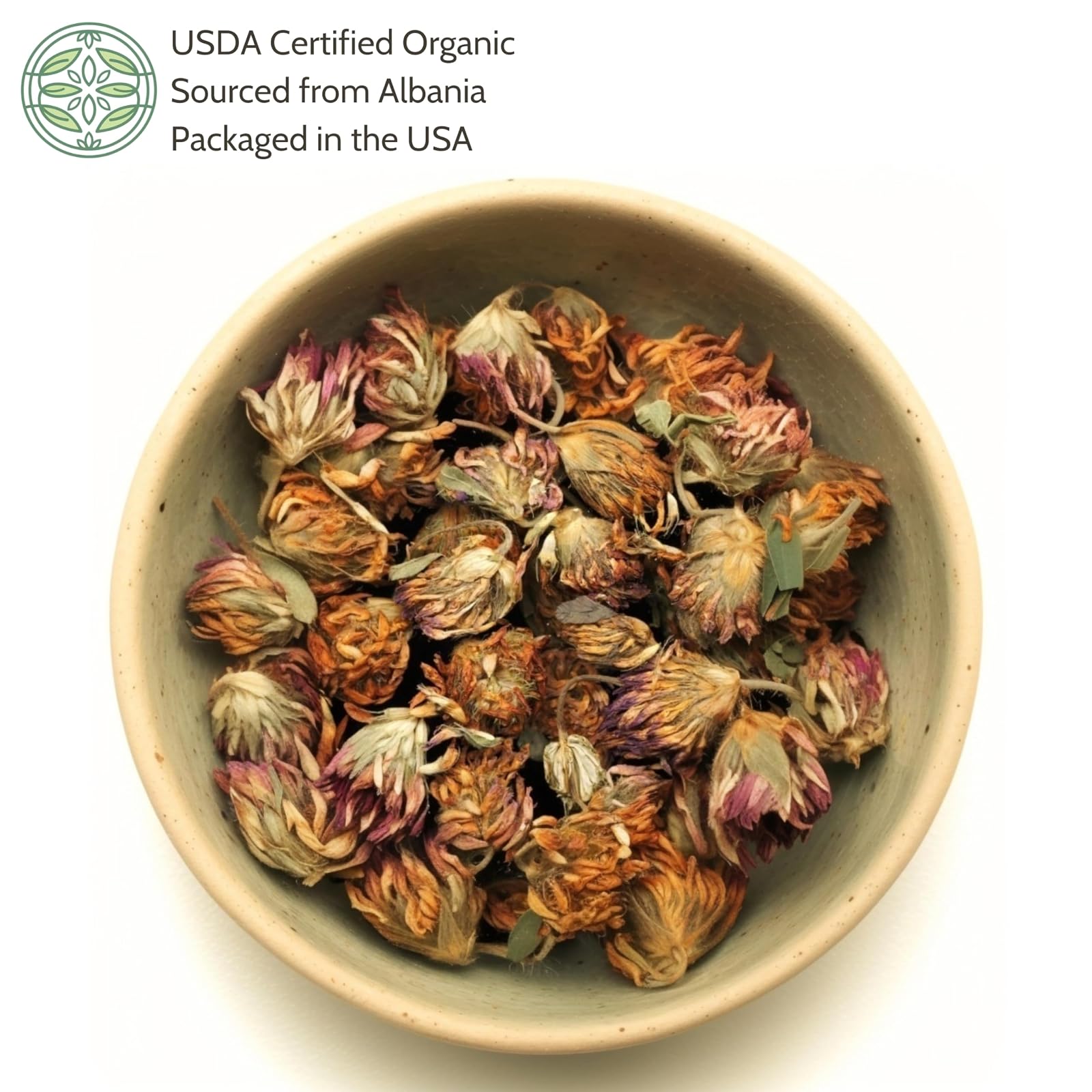 natural red clover blossoms for tea